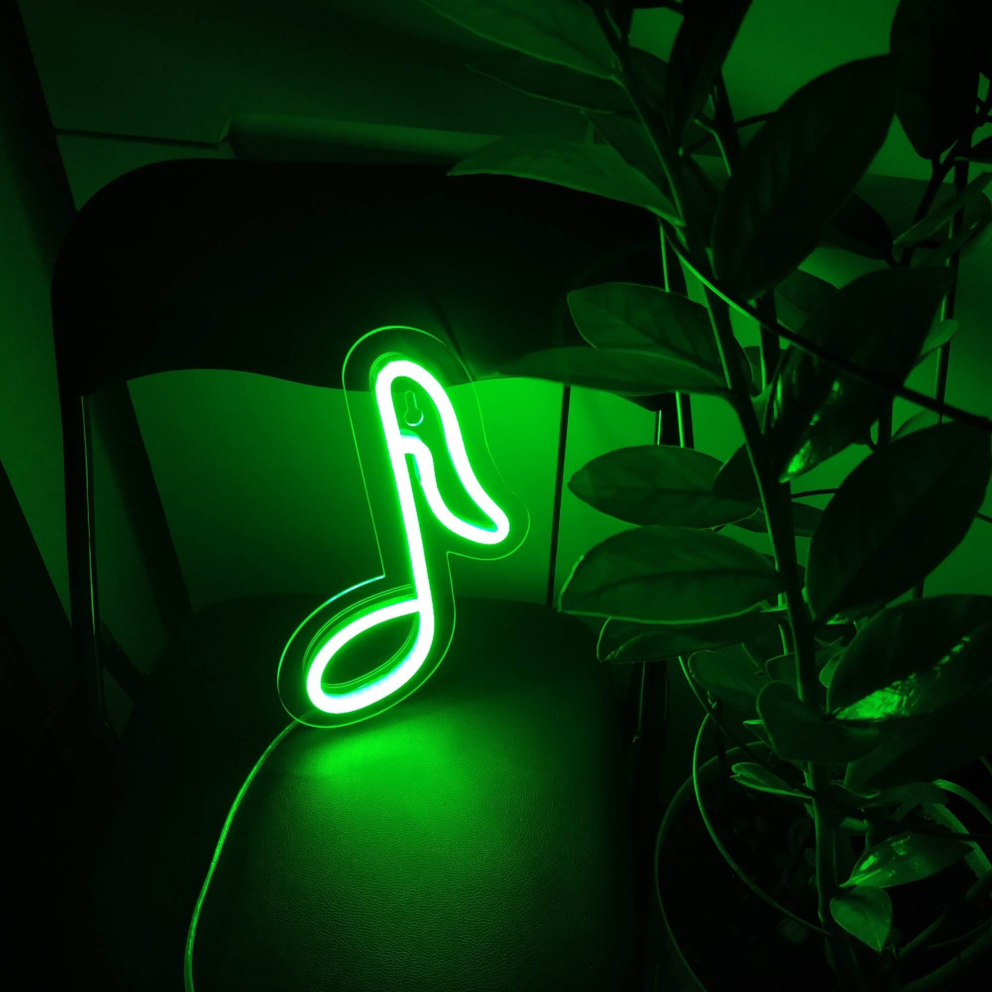 Musical Note LED Flex Neon Sign Custom Wall Decoration - Etsy