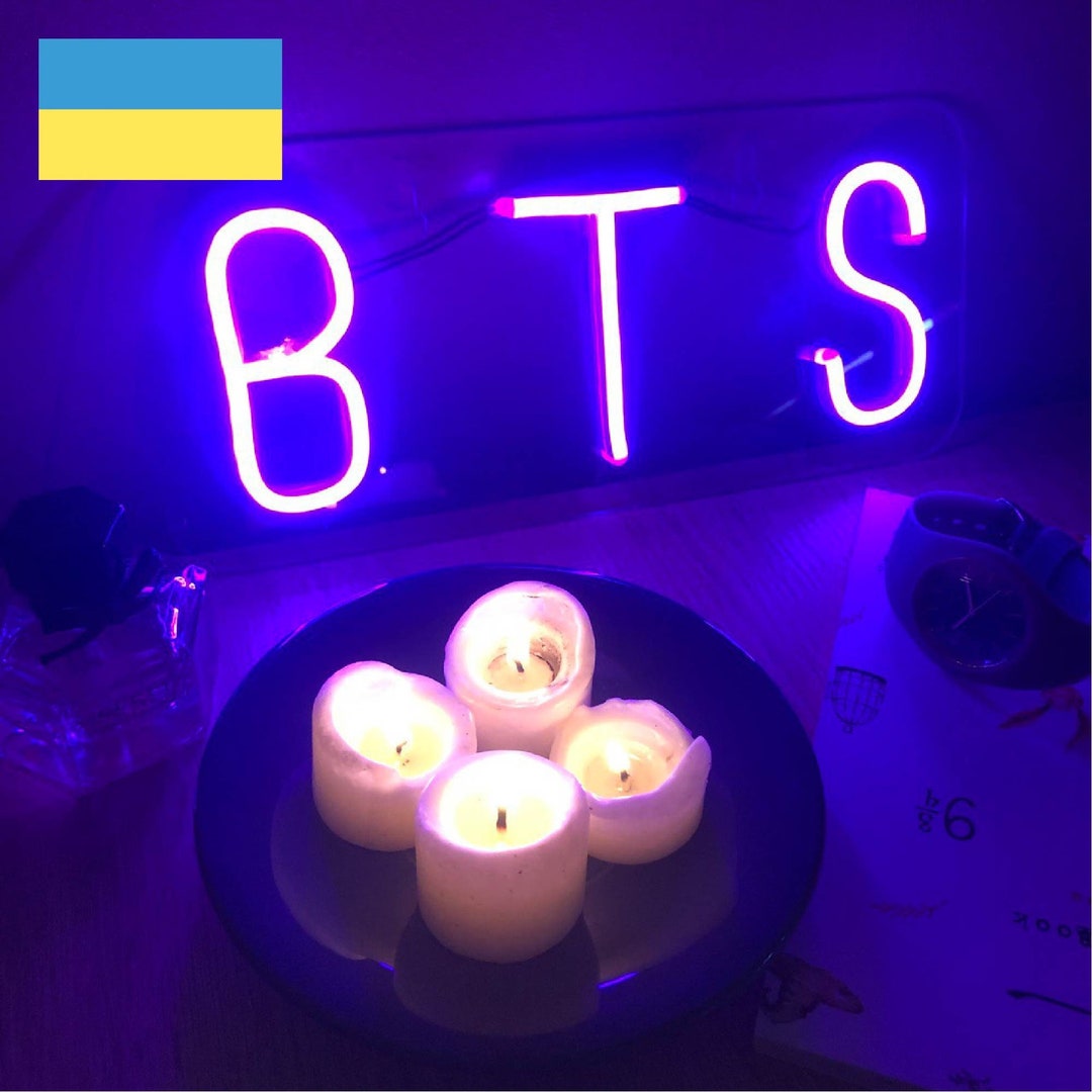 BTS LED Flex Neon Sign Art Print, Custom Wall Decoration, Available in ...