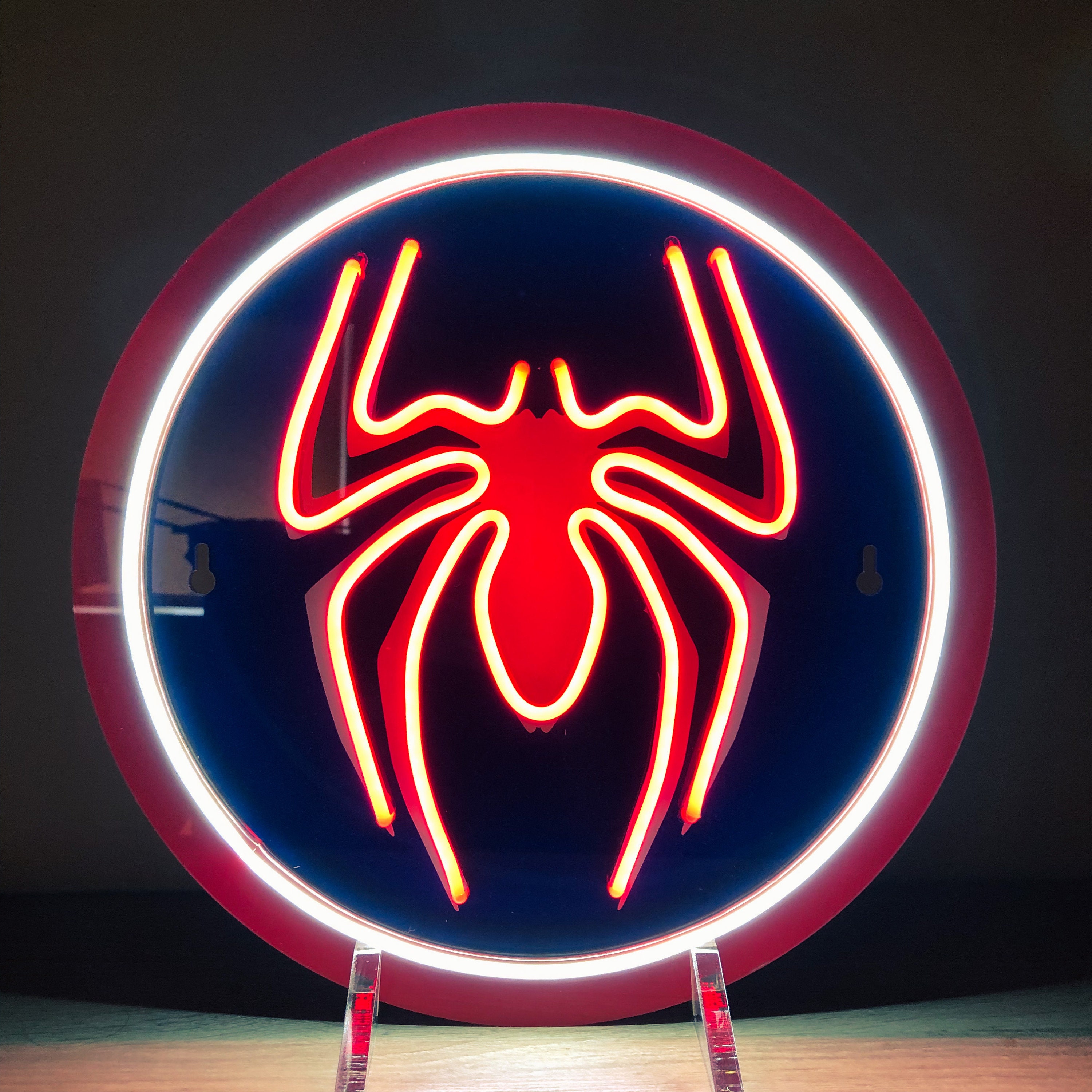 Spider-man LED Neon Sign, Peter Parker, Art Print, Marvel, Avengers ...