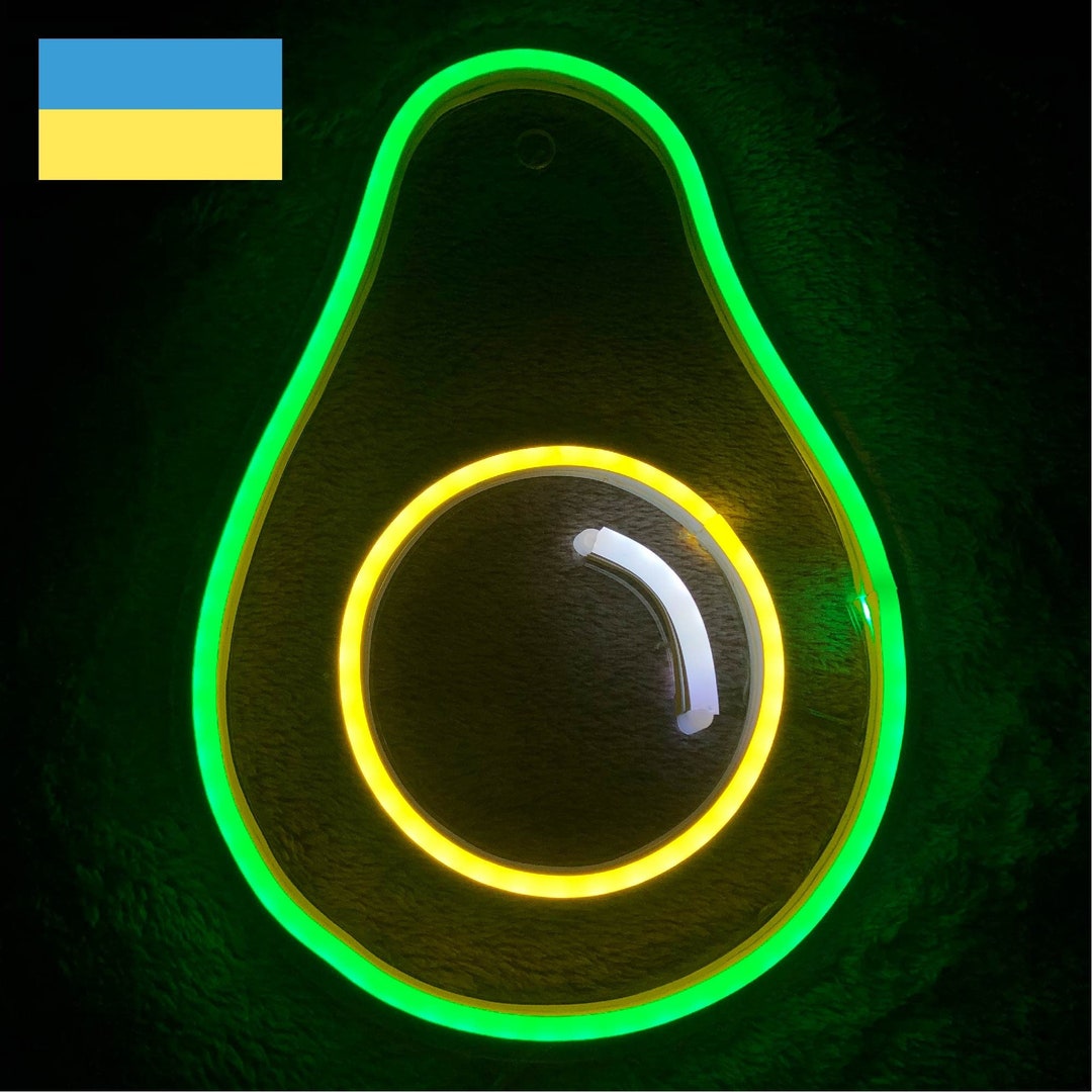 Avocado LED Neon Sign Art Print, Night Light, Custom Wall Decoration ...
