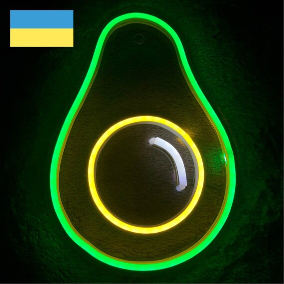 Avocado LED Neon Sign Art Print Night Light Custom Wall | Etsy