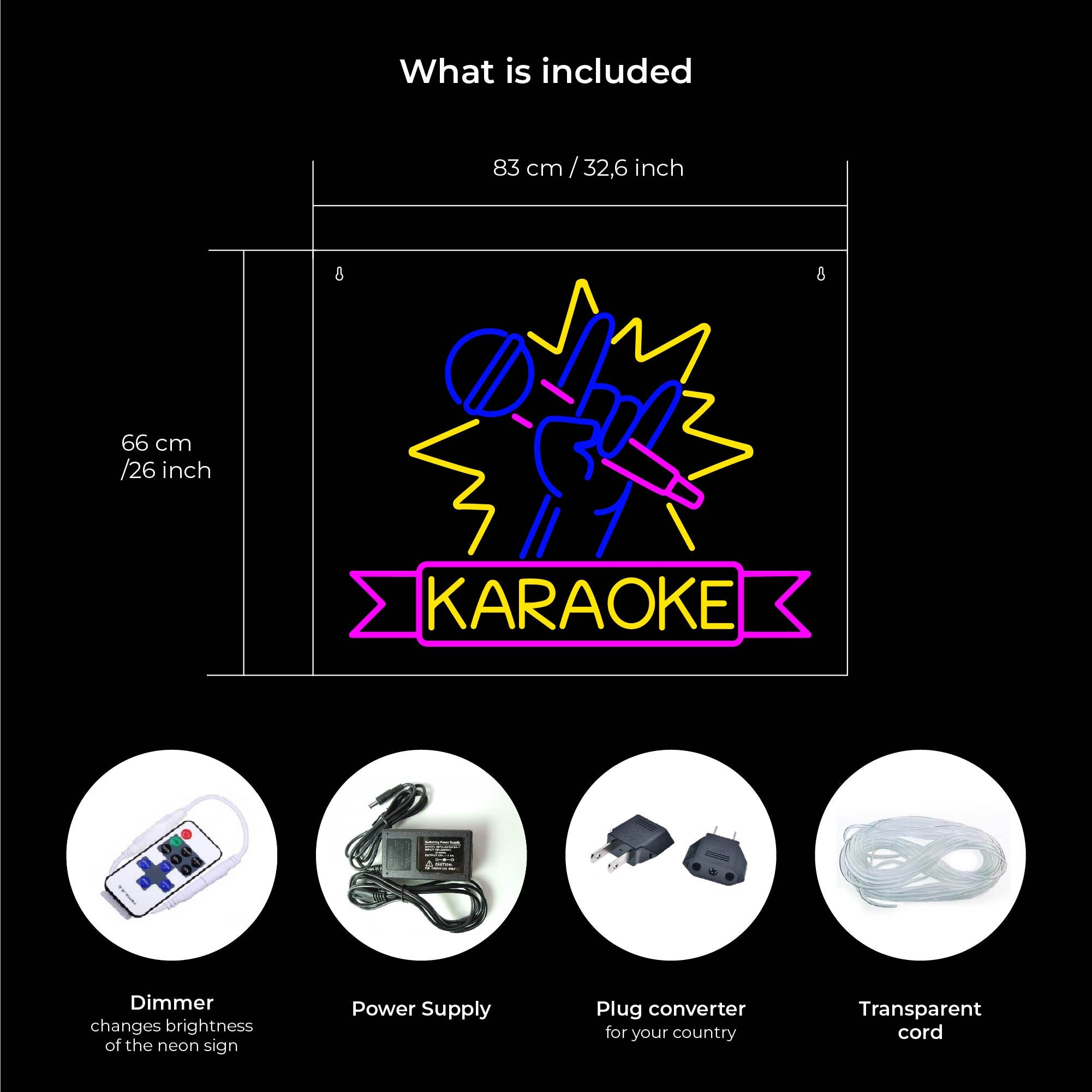 Karaoke LED Neon Sign Wall Decoration Neon Available in 12 - Etsy UK