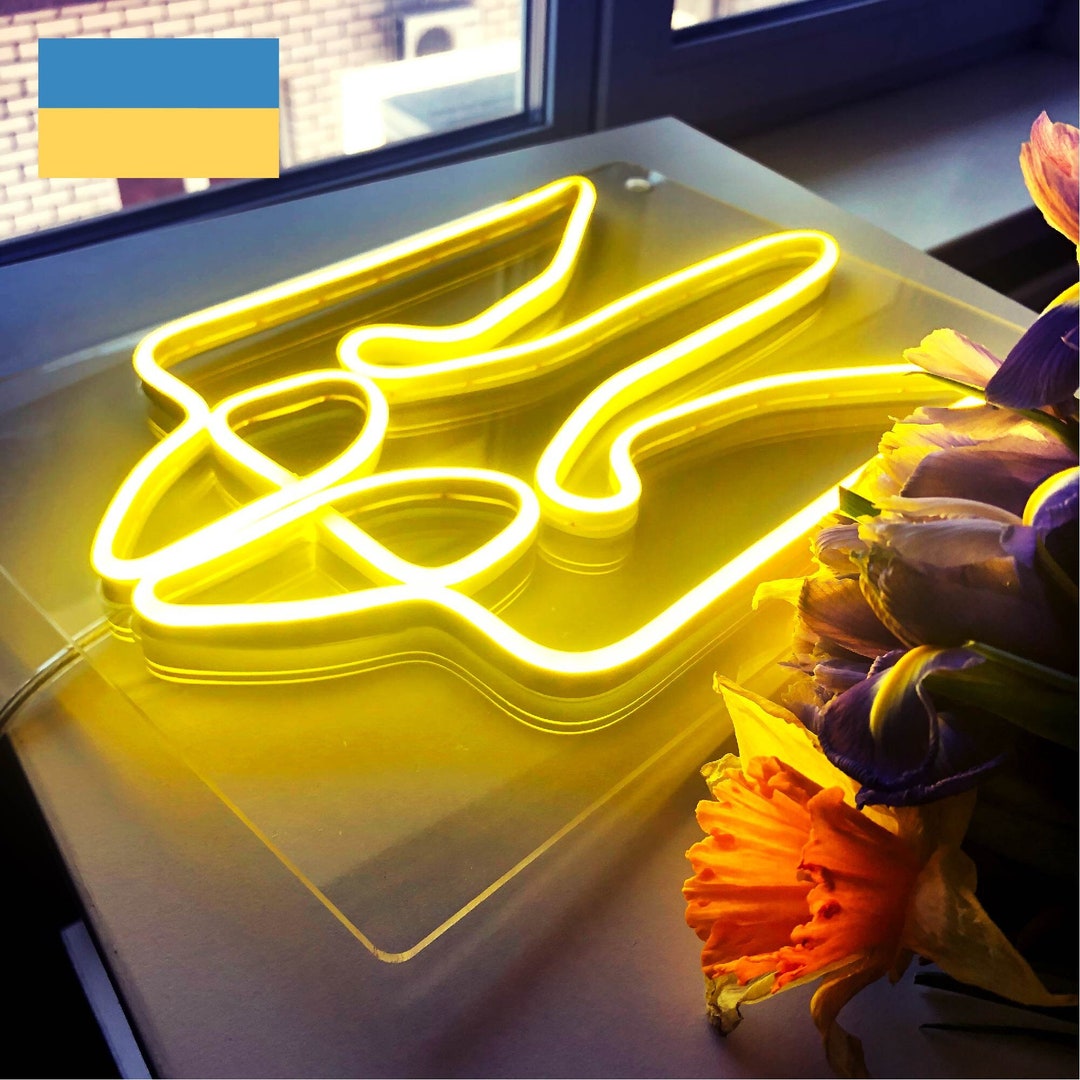 Trident, Emblem of Ukraine, Coat of Arms, LED Flex Neon Sign, Custom ...