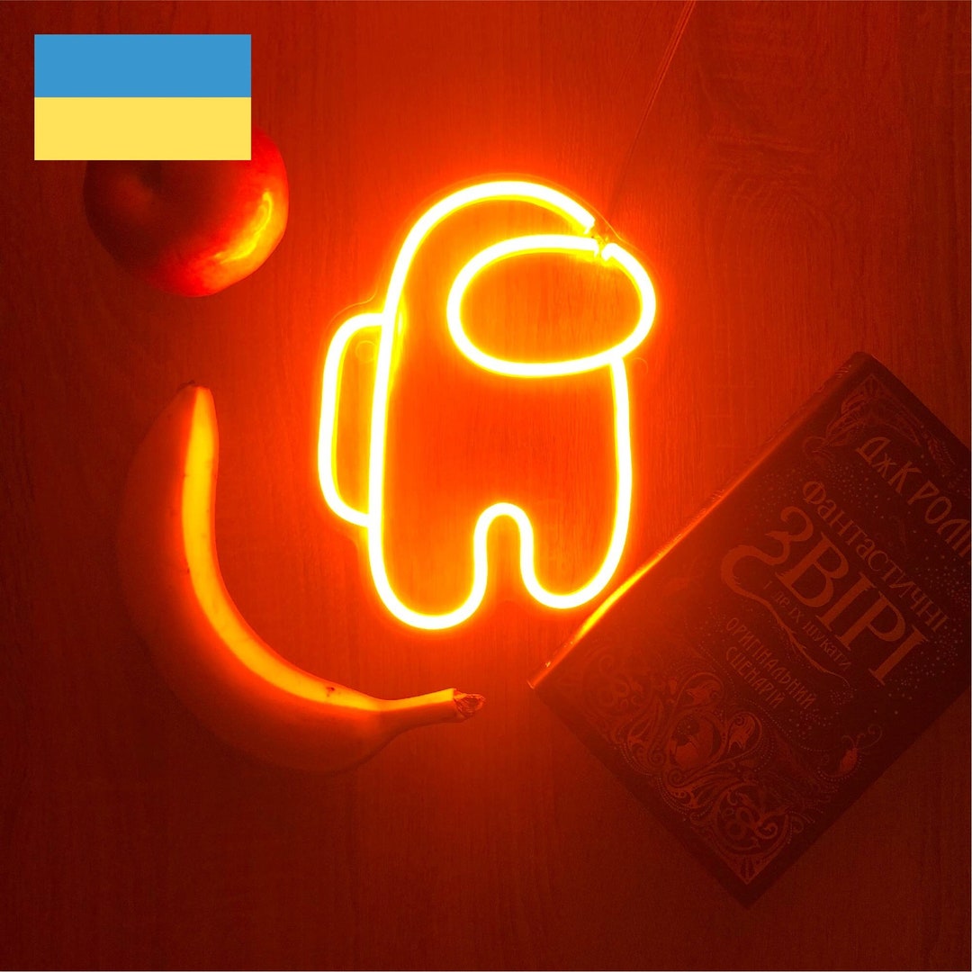 Among Us LED Flex Neon Sign Art Print, Custom Wall Decoration ...