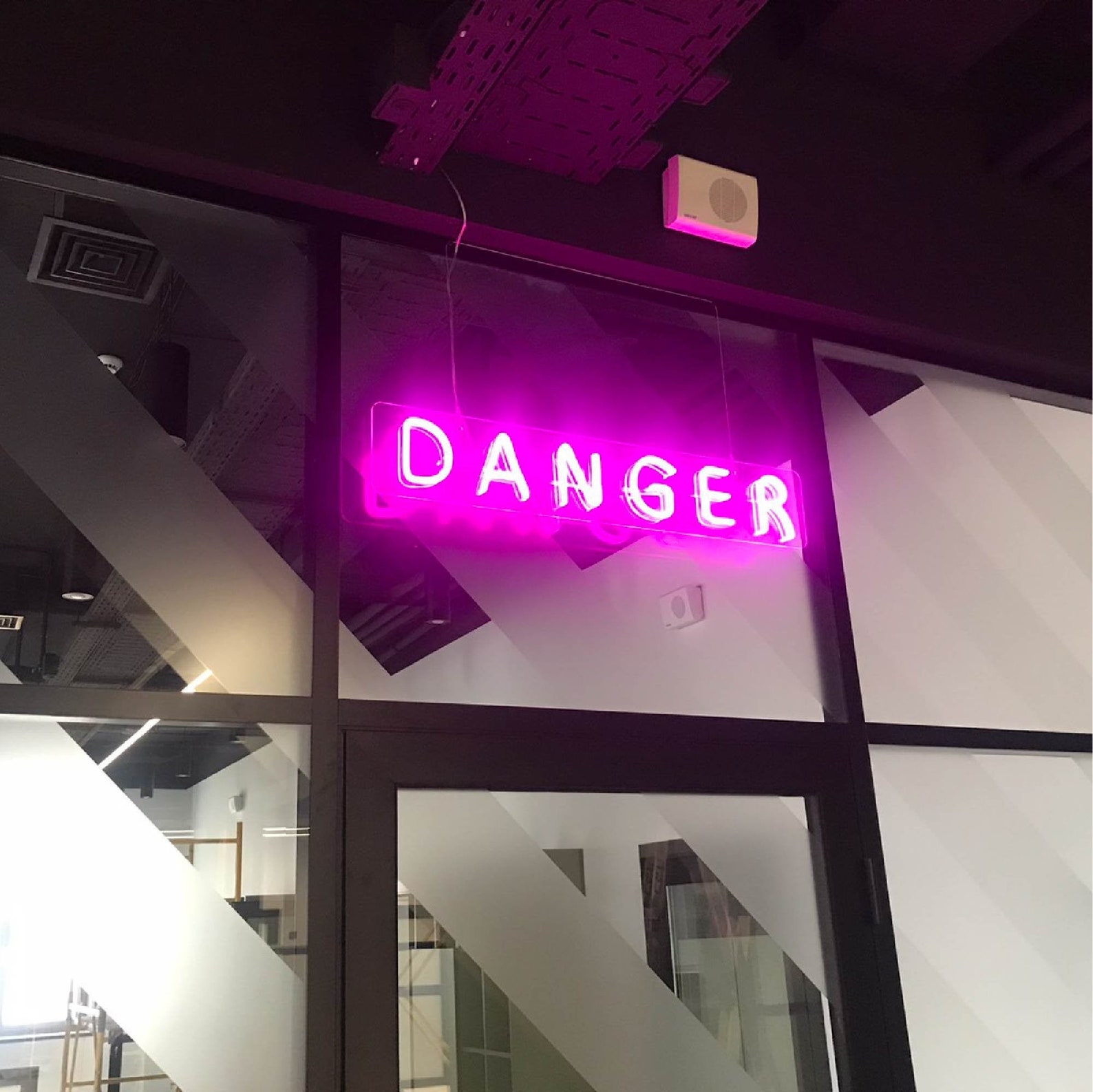 DANGER LED Flex Neon Sign, Custom Wall Decoration, Available in 12 ...