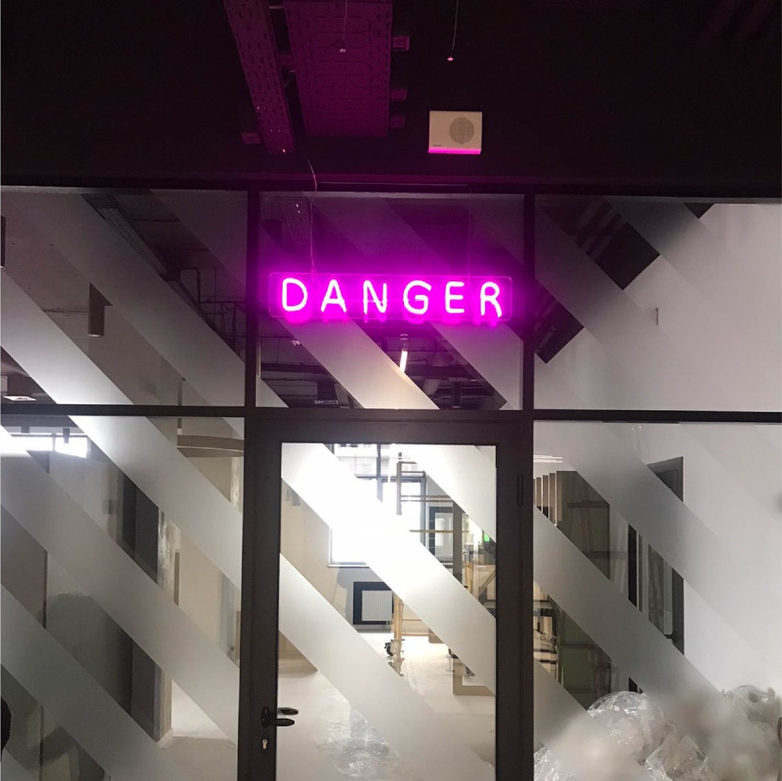 DANGER LED Flex Neon Sign, Custom Wall Decoration, Available in 12 ...