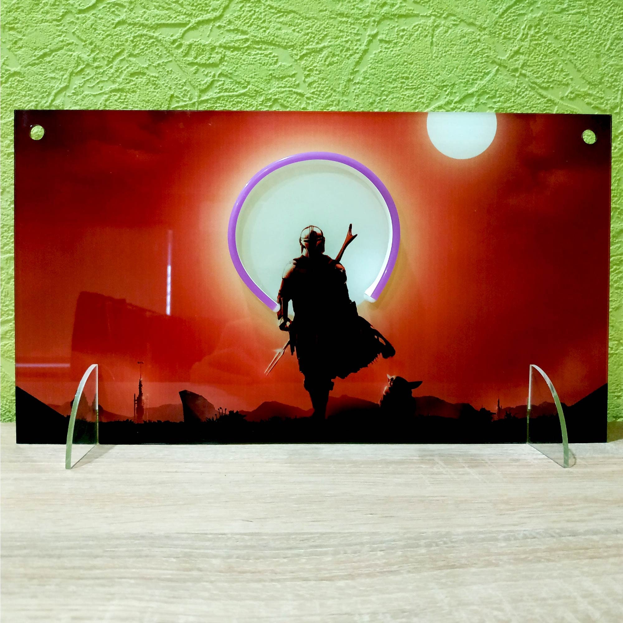 The Mandalorian LED Flex Neon Sign Art Print, Star Wars, Wall ...