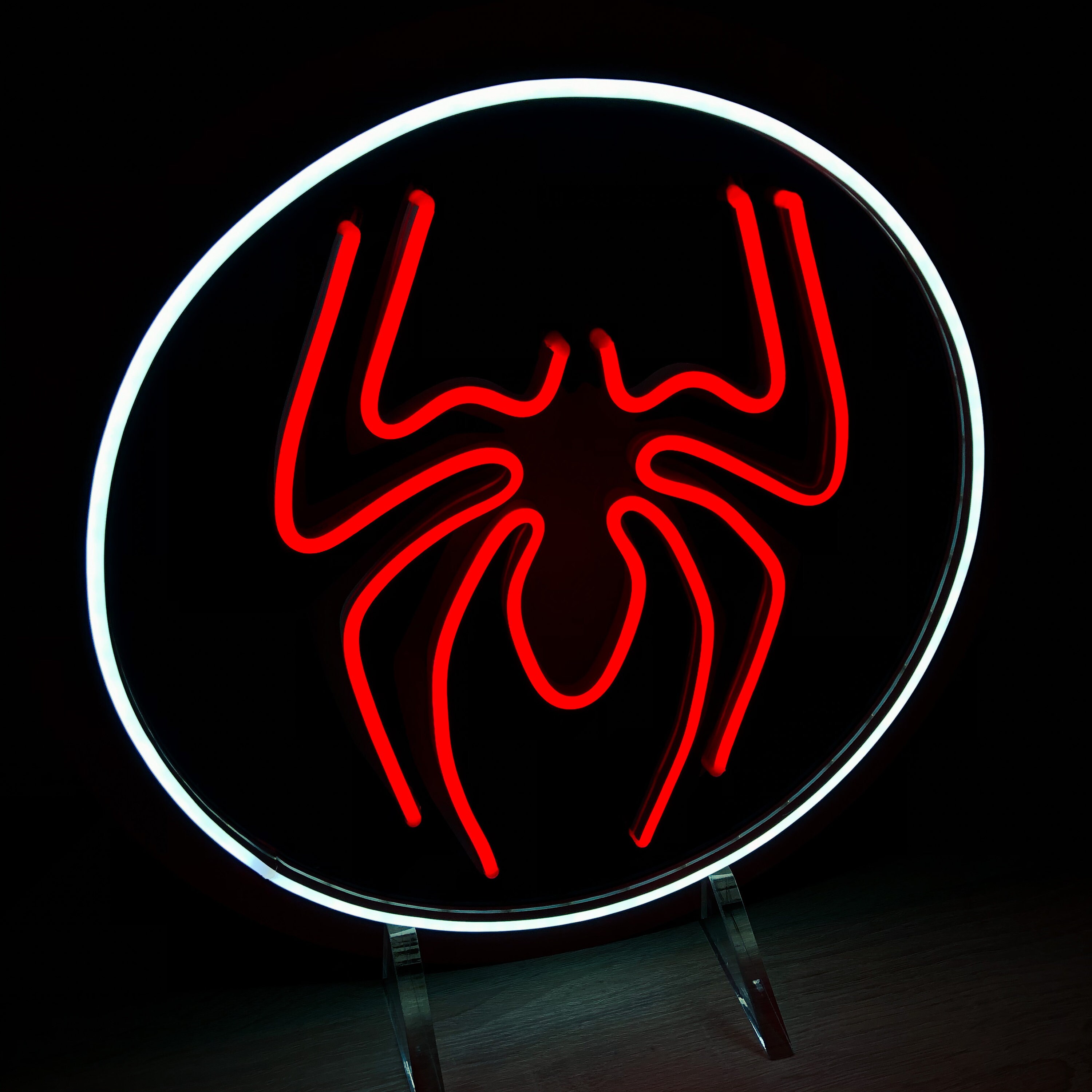 Spider-man LED Neon Sign, Peter Parker, Art Print, Marvel, Avengers ...