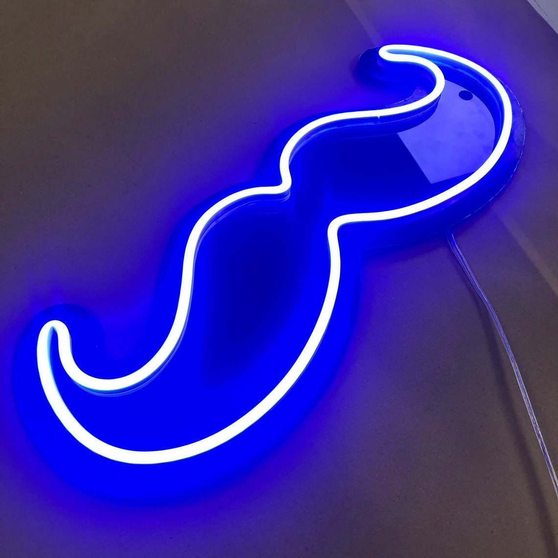 Mustache LED Neon Sign Moustache Available in 12 Colors | Etsy