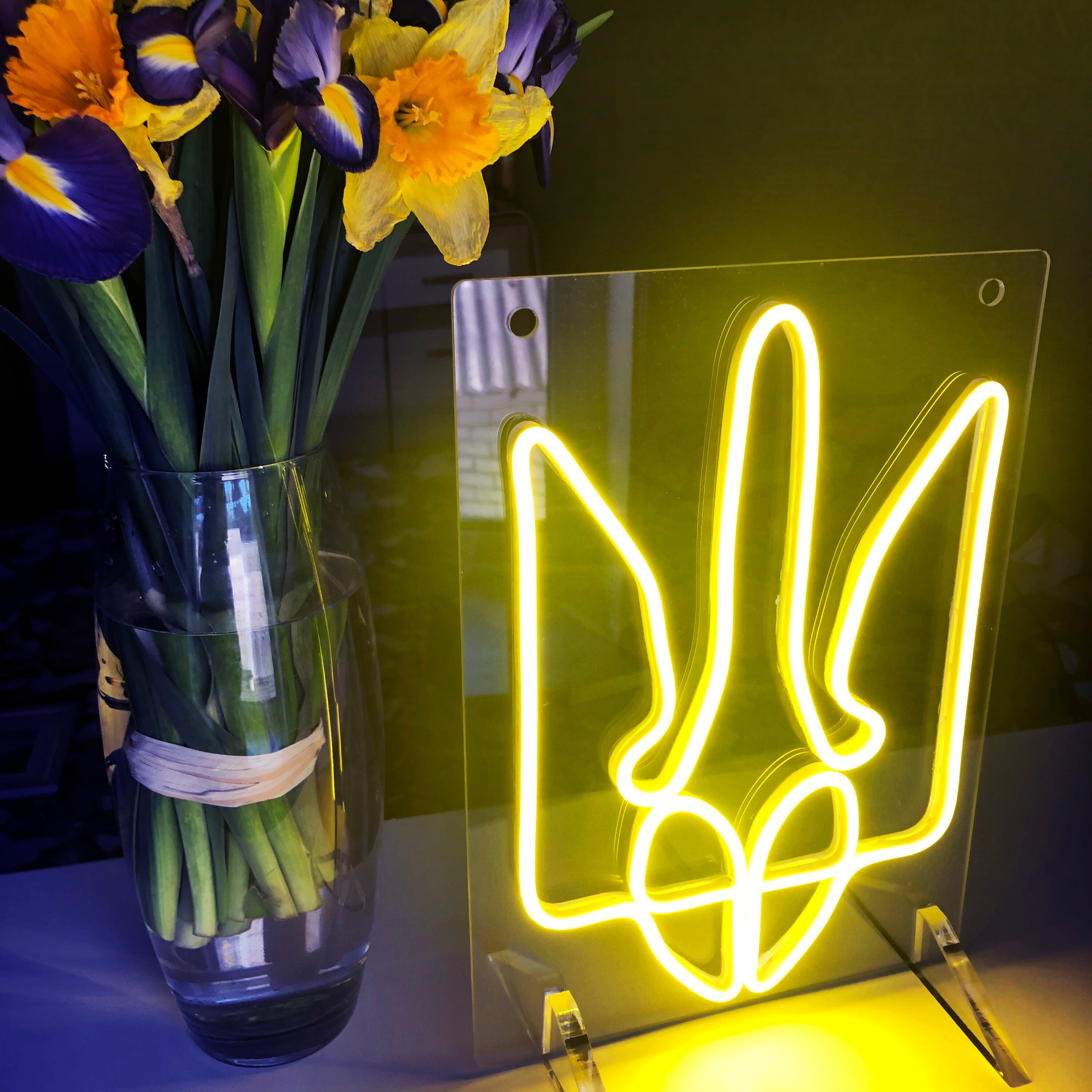 Trident, Emblem of Ukraine, Coat of Arms, LED Flex Neon Sign, Custom ...