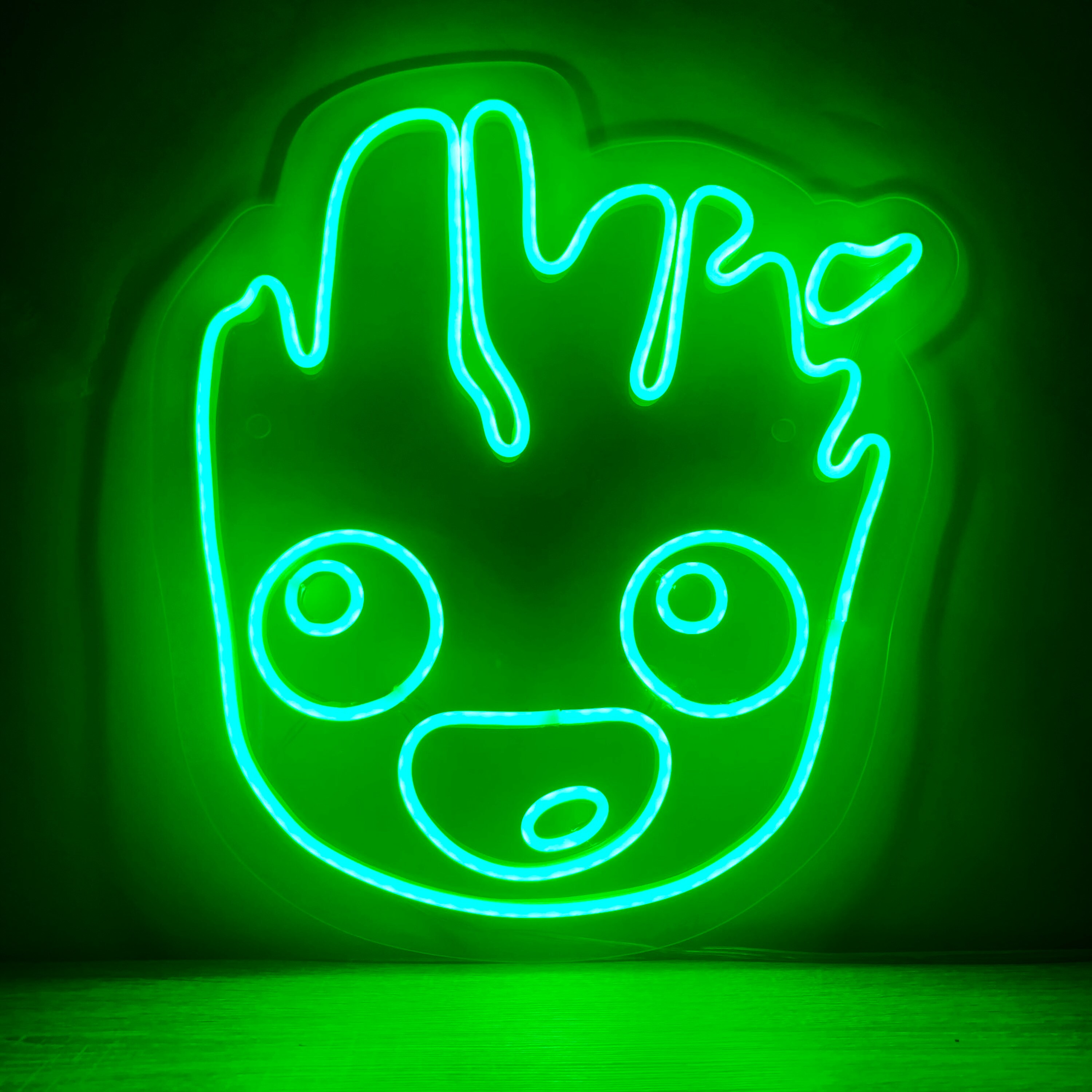 Groot LED Neon Schild Guardians of the Galaxy Kunstdruck | Etsy