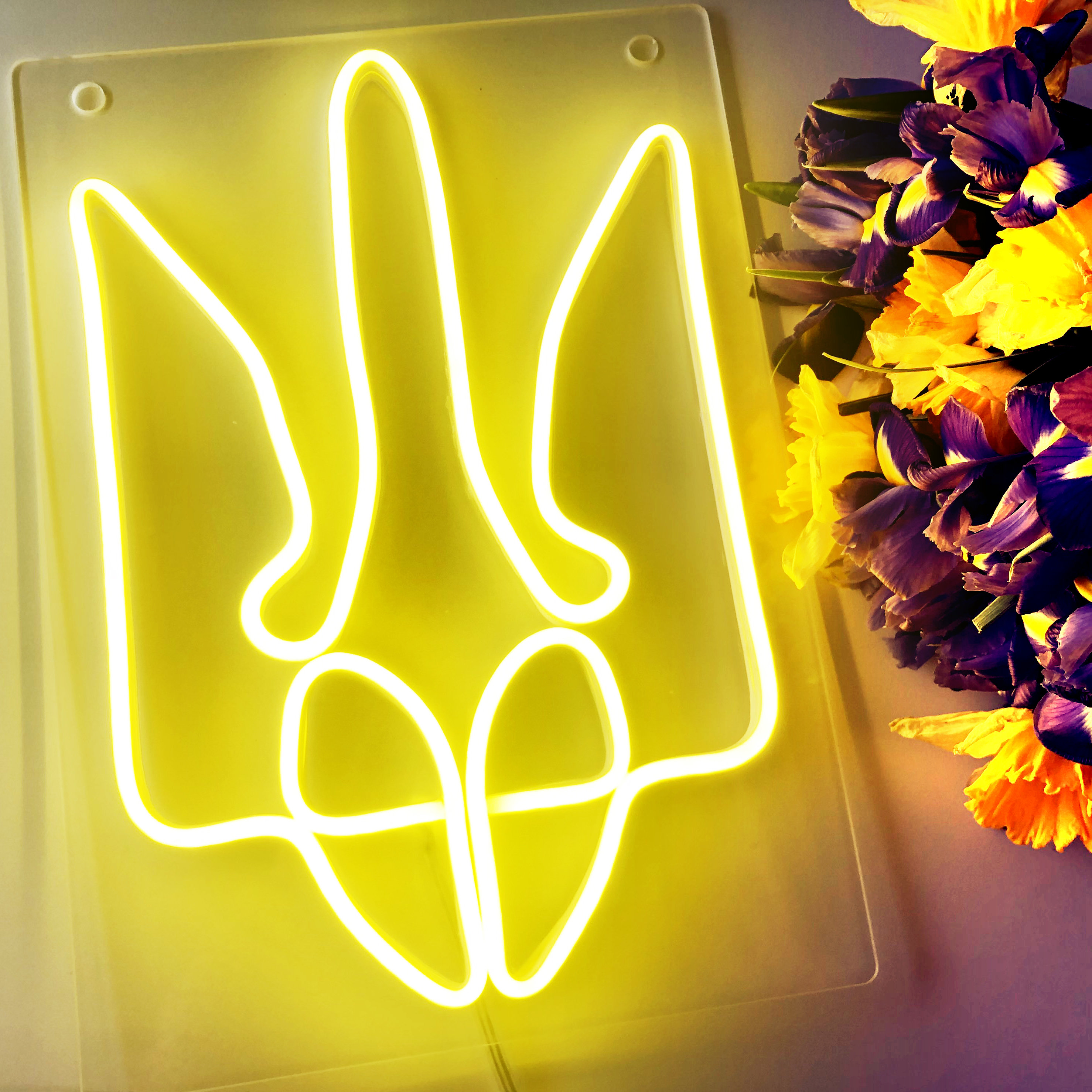 Trident, Emblem of Ukraine, Coat of Arms, LED Flex Neon Sign, Custom ...