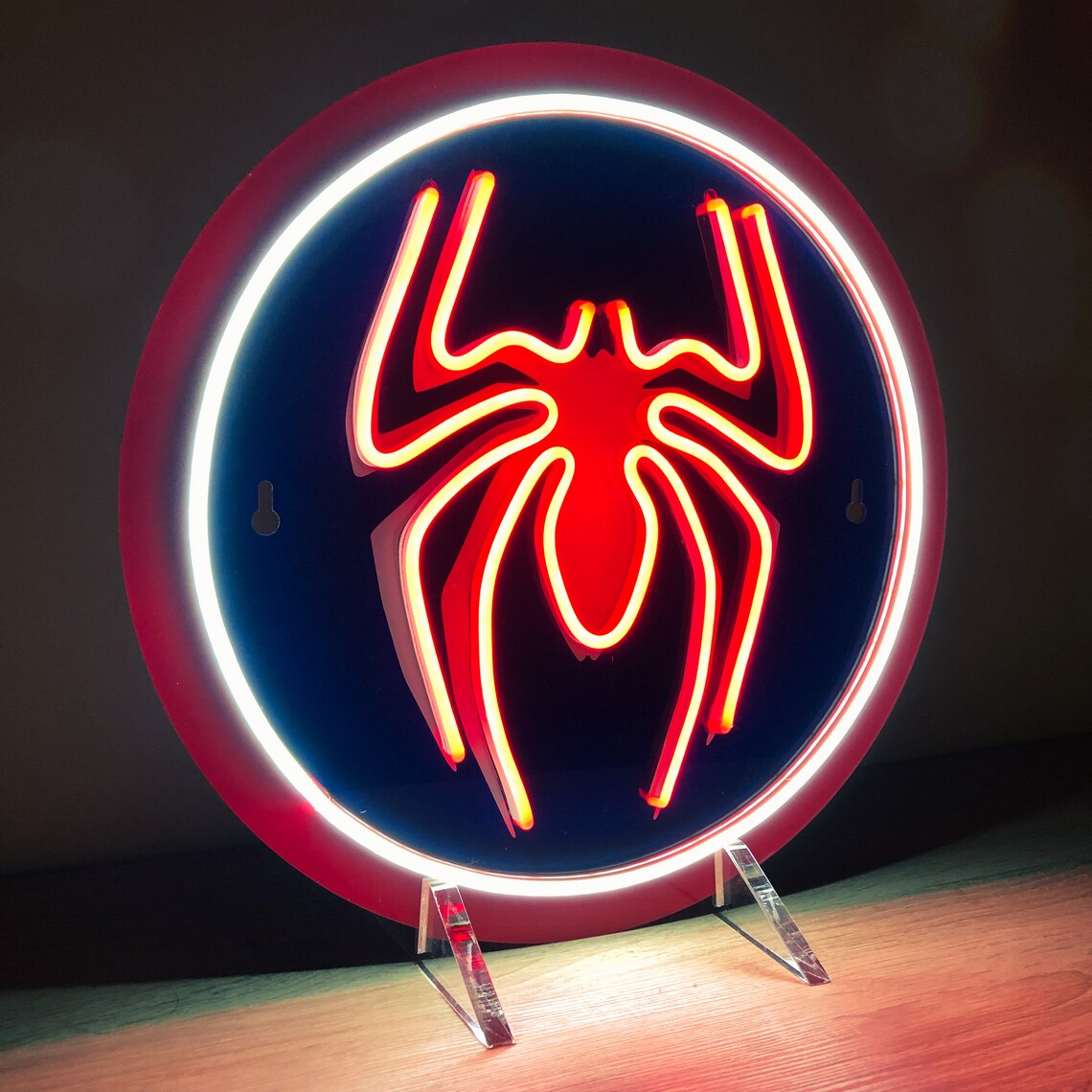 Spider-man LED Neon Sign, Peter Parker, Art Print, Marvel, Avengers ...