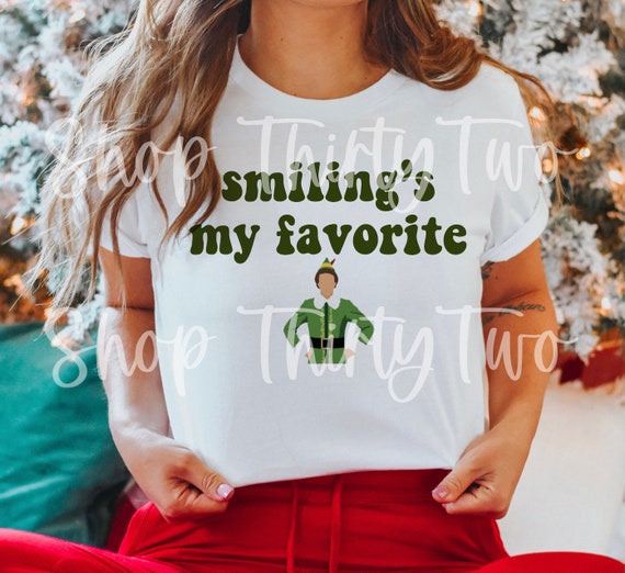 Smilings My Favorite Elf PNG Christmas Funny Christmas - Etsy