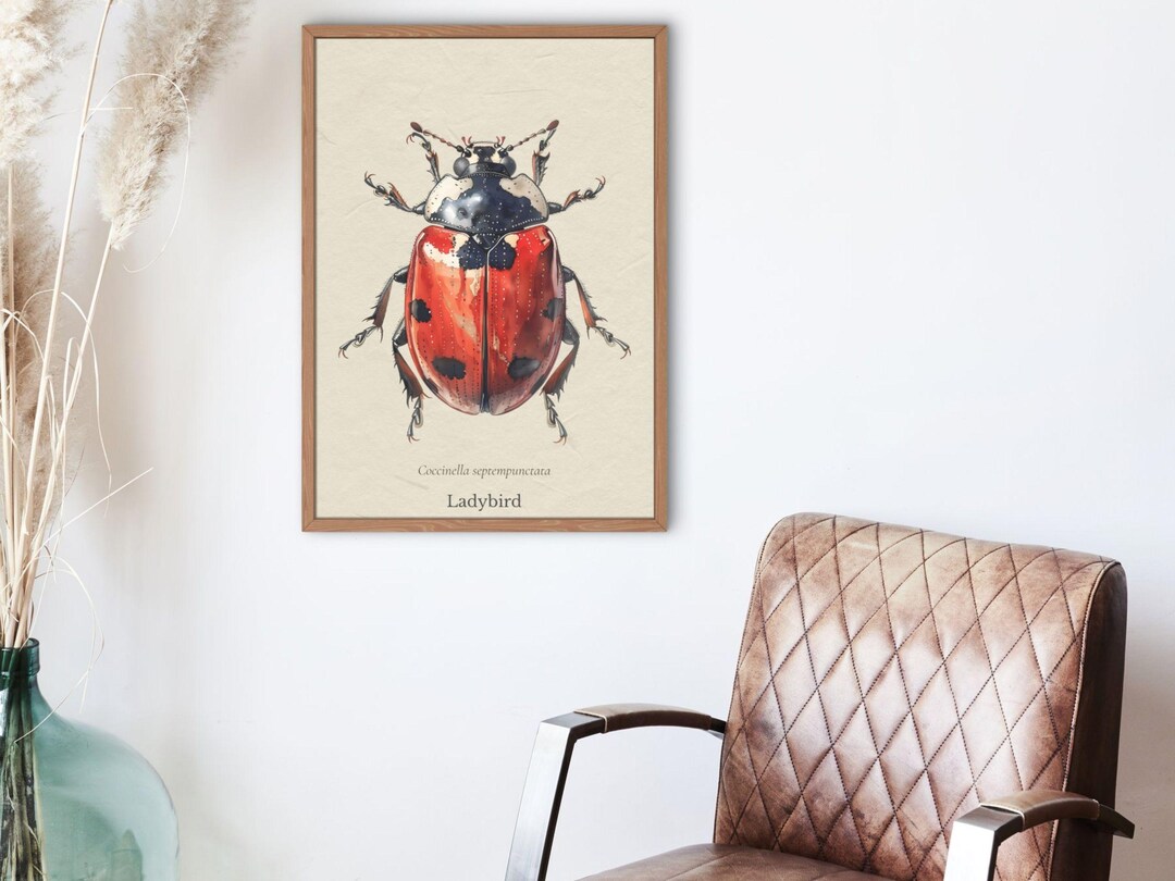 Printable Beetle Poster Set, Vintage Botanical Insect Art Prints ...