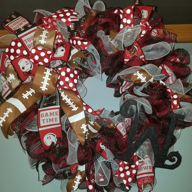 Customized Football Wreath you Name the Team, We'll Make the Wreath - Etsy