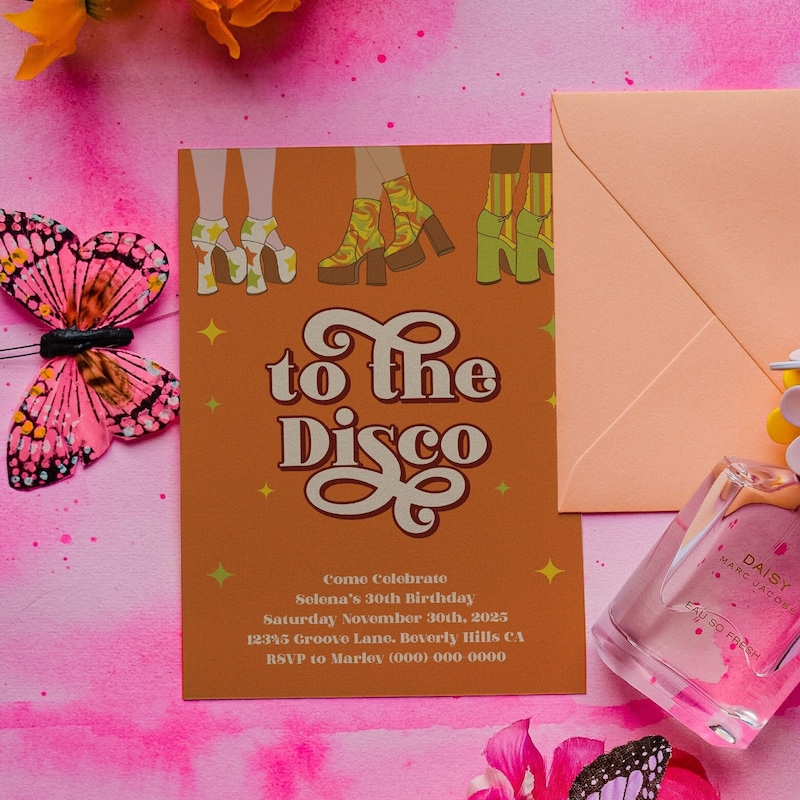 Retro Party Invite - Etsy