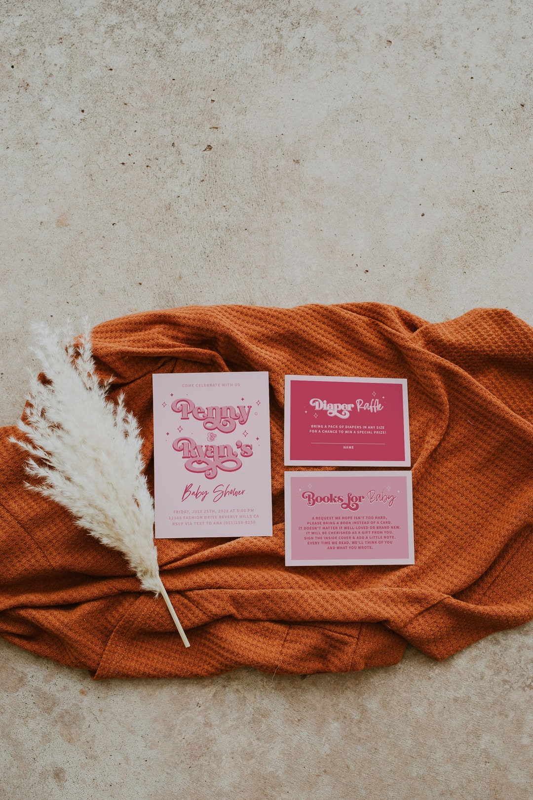 70s Groovy Baby Shower Invitation, Custom Retro Invite (JPG/PDF) - Etsy