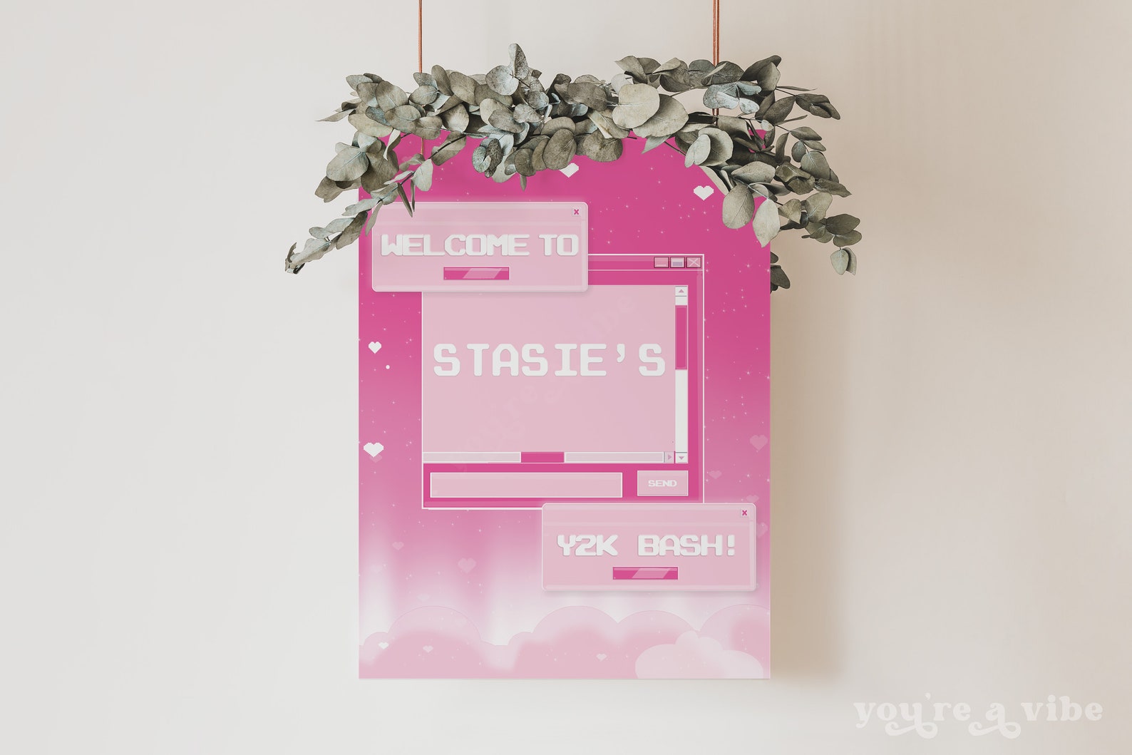 2000s Party Sign 2000s Birthday Party Sign Y2K Welcome - Etsy