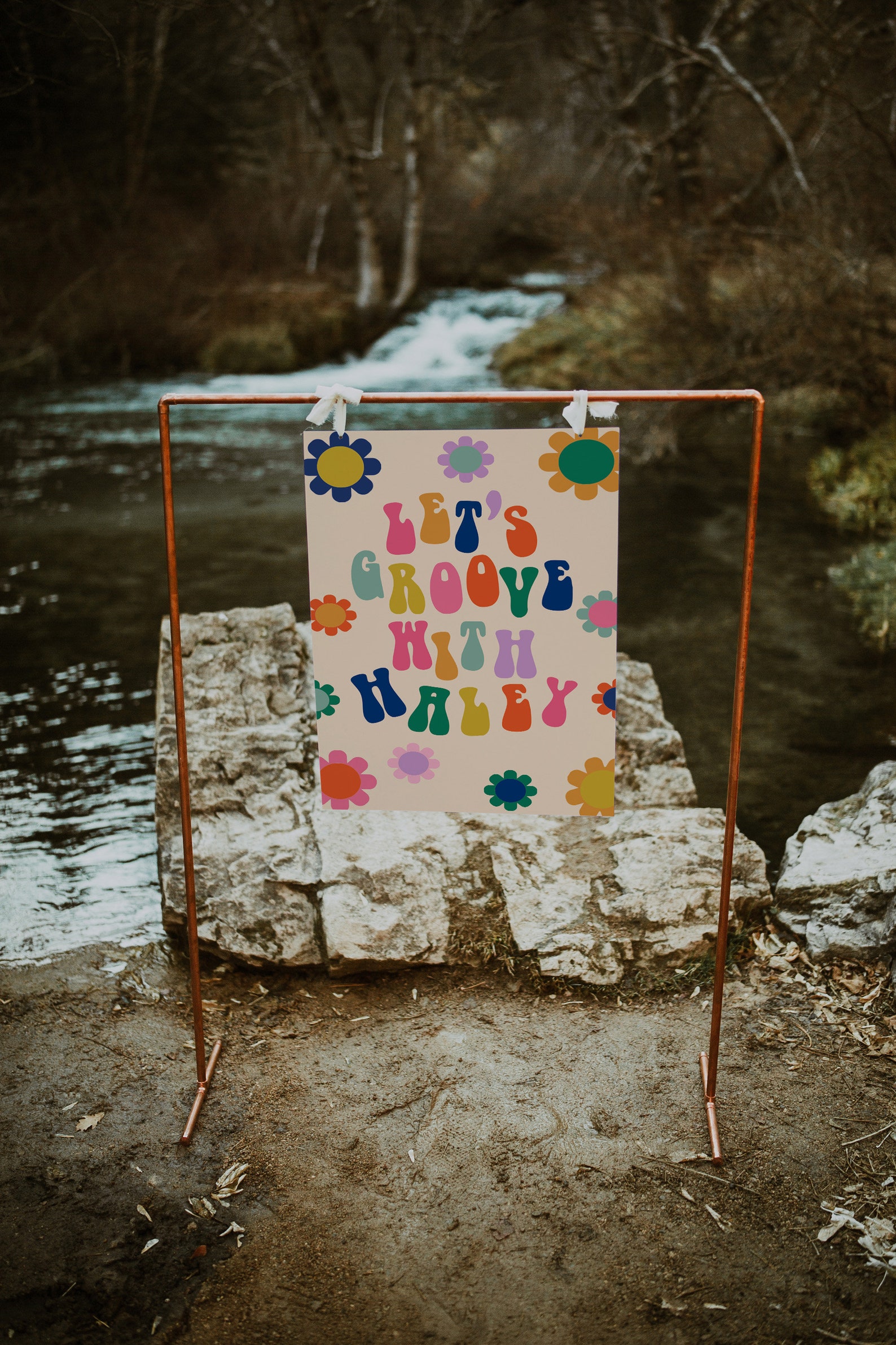 Groovy Flower Birthday Welcome Sign, Groovy Flower Baby Shower, Hippie ...