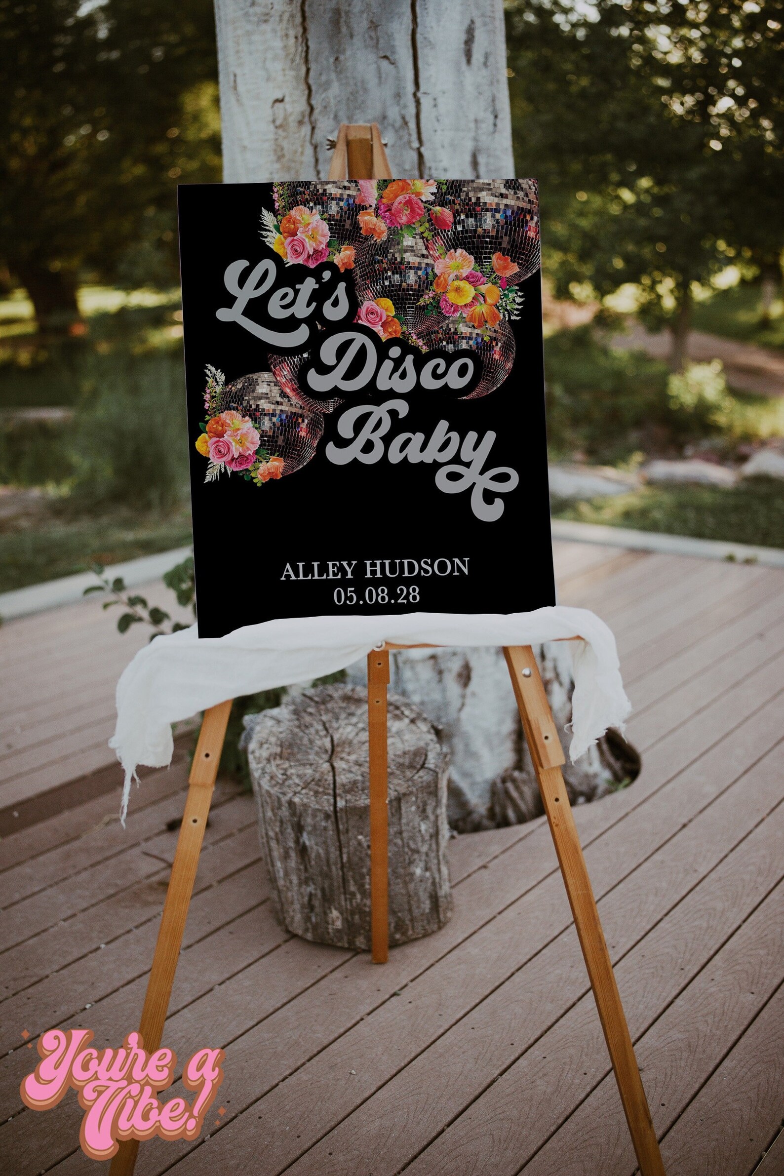 Disco Pampas Welcome Sign 70s Groovy Welcome Sign Retro - Etsy