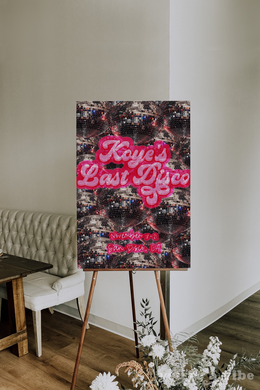 70s Disco Party Welcome Sign, Last Disco Welcome Sign, 70s Retro Disco ...