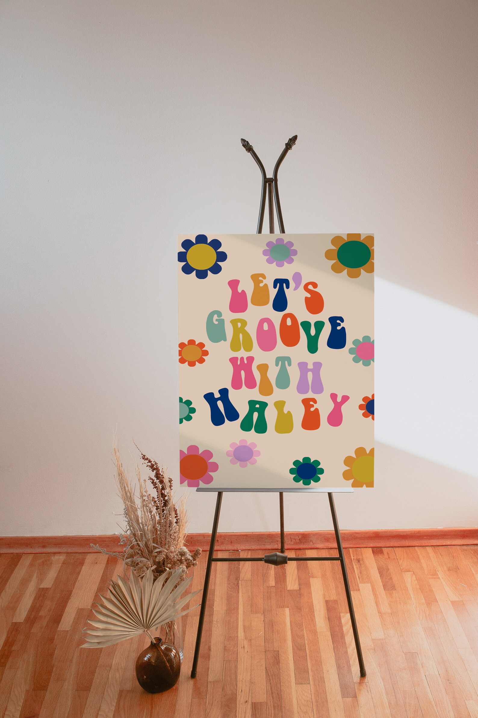 Groovy Flower Birthday Welcome Sign Groovy Flower Baby - Etsy
