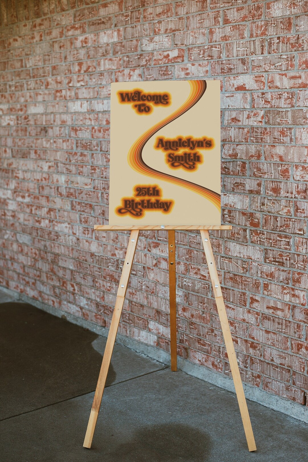 70s Groovy Retro Welcome Party Sign, Groovy Boho 70's Hippie Welcome ...