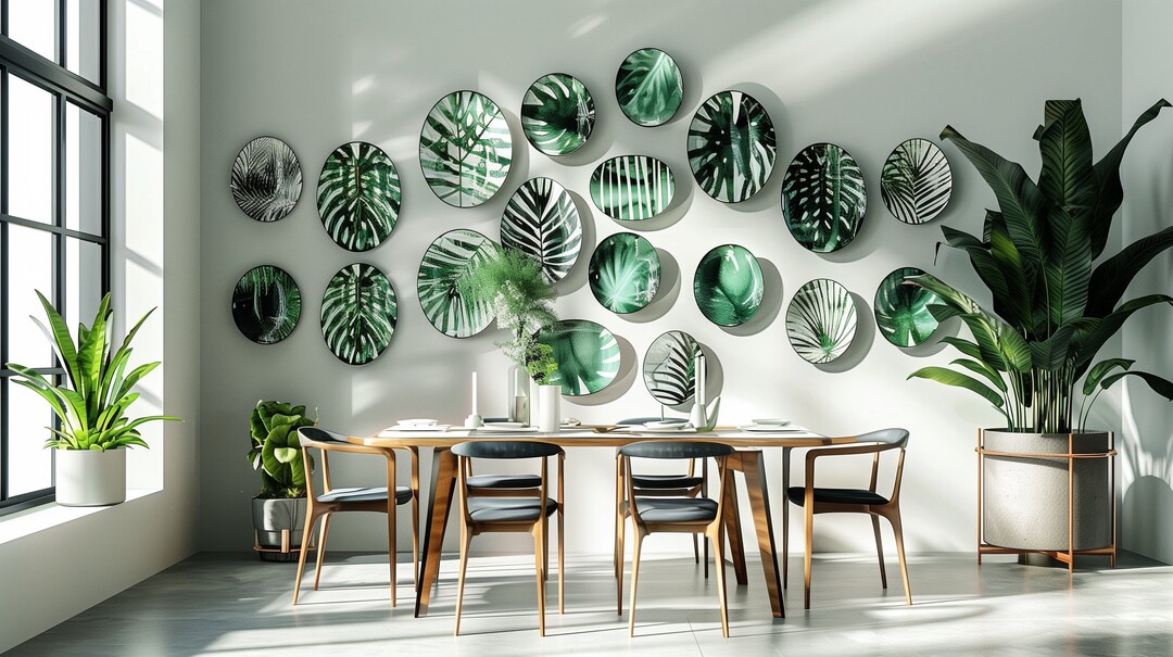Bespoke Botanical Wall Art Installation Hand-painted Botanical Design ...