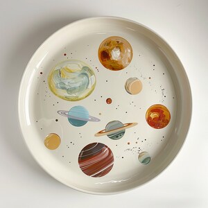 Made to Order Hand-painted Planets Dinnerware Set Made in Italy Gift ...