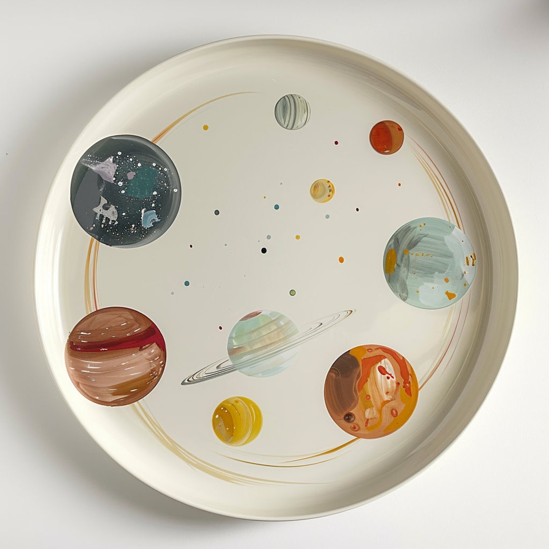 Made to Order Hand-painted Planets Dinnerware Set Made in Italy Gift ...