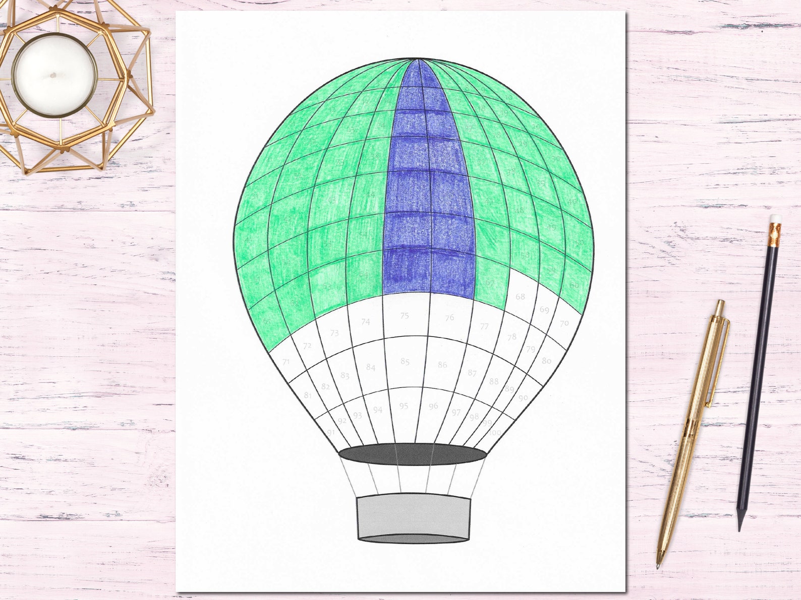 Hot-air Balloon Goal Tracker PDF Download / Savings Challenge Printable ...