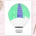 Hot-air Balloon Goal Tracker PDF Download / Savings Challenge Printable ...