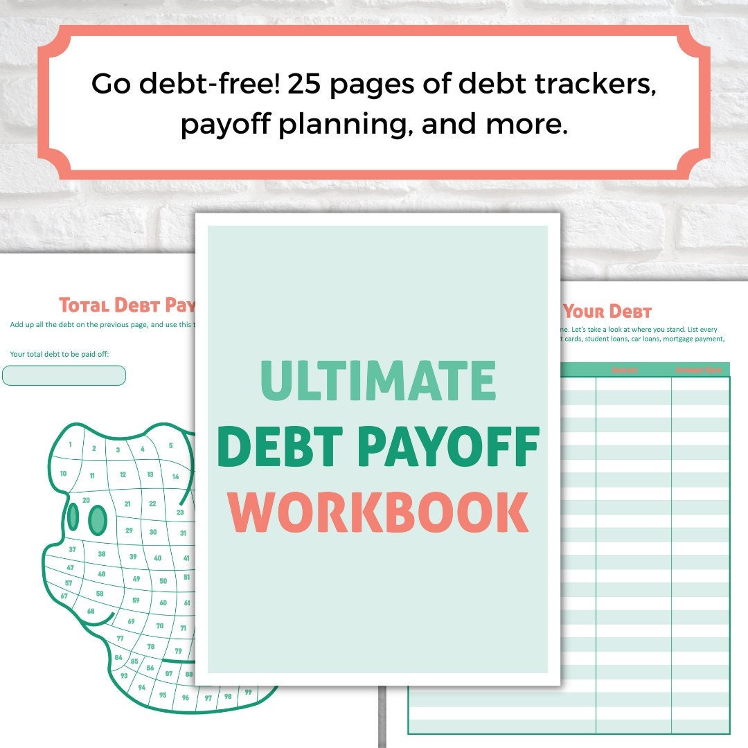 Ultimate Debt Payoff Journal / Printable Debt Trackers Instant Download ...