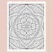 100 Floral Mandala Coloring Pages: Meditative Flower Designs (PDF) - Etsy