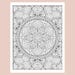 100 Floral Mandala Coloring Pages: Meditative Flower Designs (PDF) - Etsy