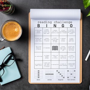 Book Bingo Reading Challenge / Printable Readable Challenge PDF / Book ...