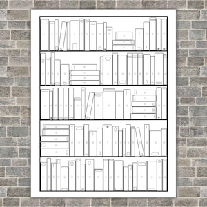 Bookshelf Goal Tracker: 100 Books Reading Challenge (PDF Download) - Etsy