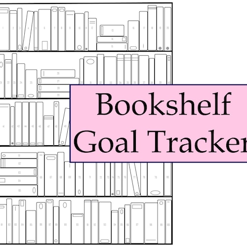 Printable Book Tracker/bookshelf Tracker Full Page 100 Books - Etsy
