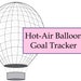 Hot-air Balloon Goal Tracker PDF Download / Savings Challenge Printable ...