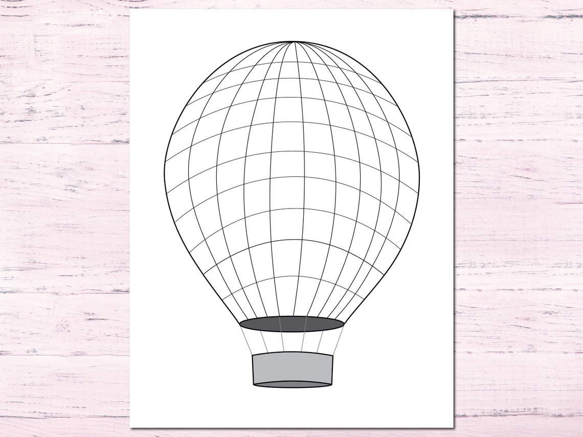 Hot-air Balloon Goal Tracker PDF Download / Savings Challenge Printable ...
