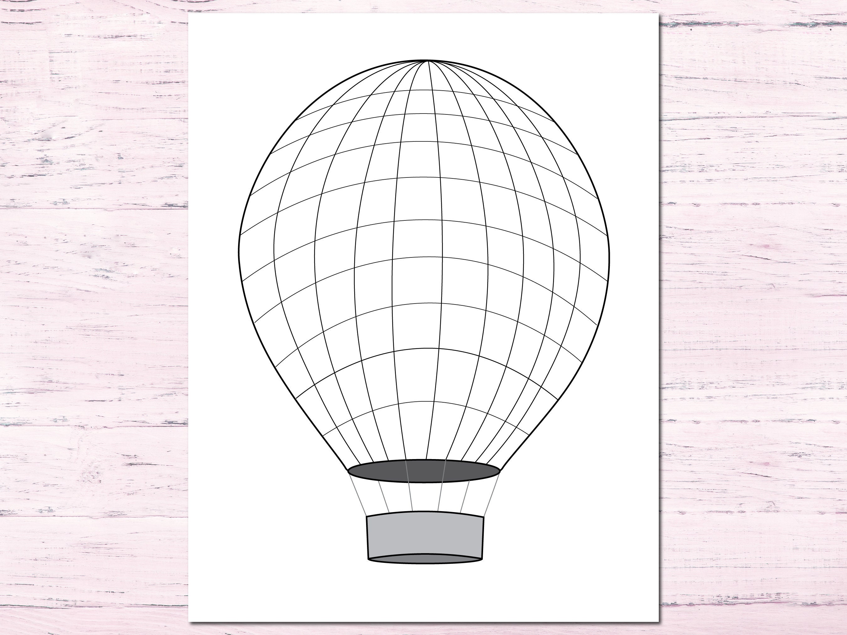 Hot-air Balloon Goal Tracker PDF Download / Savings Challenge Printable ...