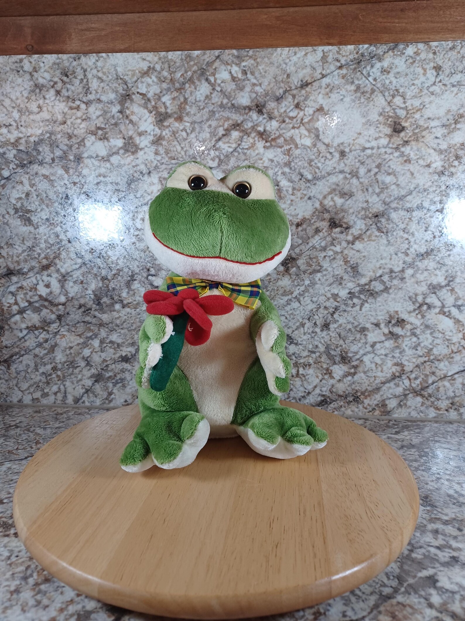 11" Vintage Musical Dancing Plush Green Frog,new Old Stock,gift for Her ...
