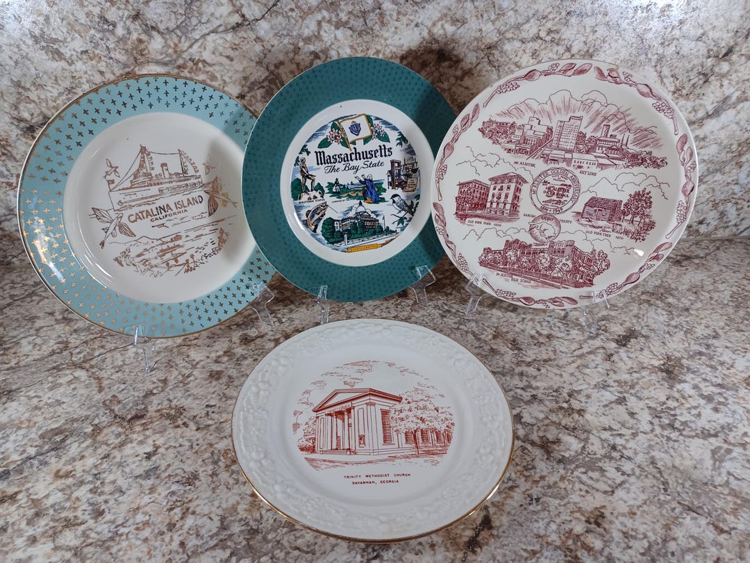 Vintage 1950s Souvenir State Plates, Sold Separately – Catalina Island ...
