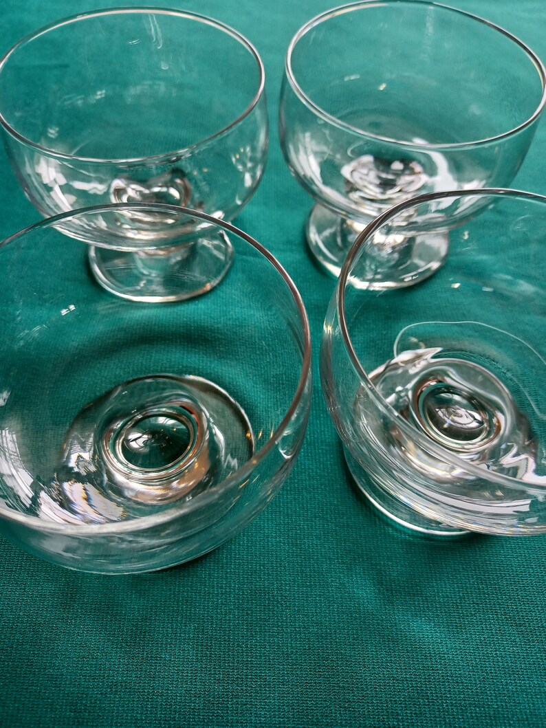 Libbey Glassware Set Of 4 Clear Dessert Glasses Libbey Clear Glassware Libbey Dessert Glasses
