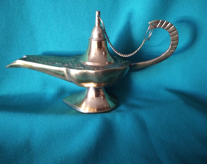 Genie Cast Iron Lamp - Etsy