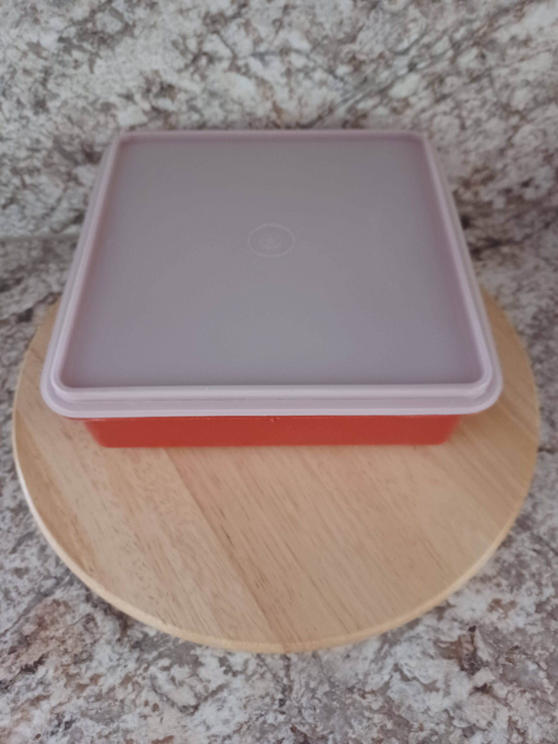 1980s TUPPERWARE Snack Stor Keeper Square Storage Paprika Container 514 ...
