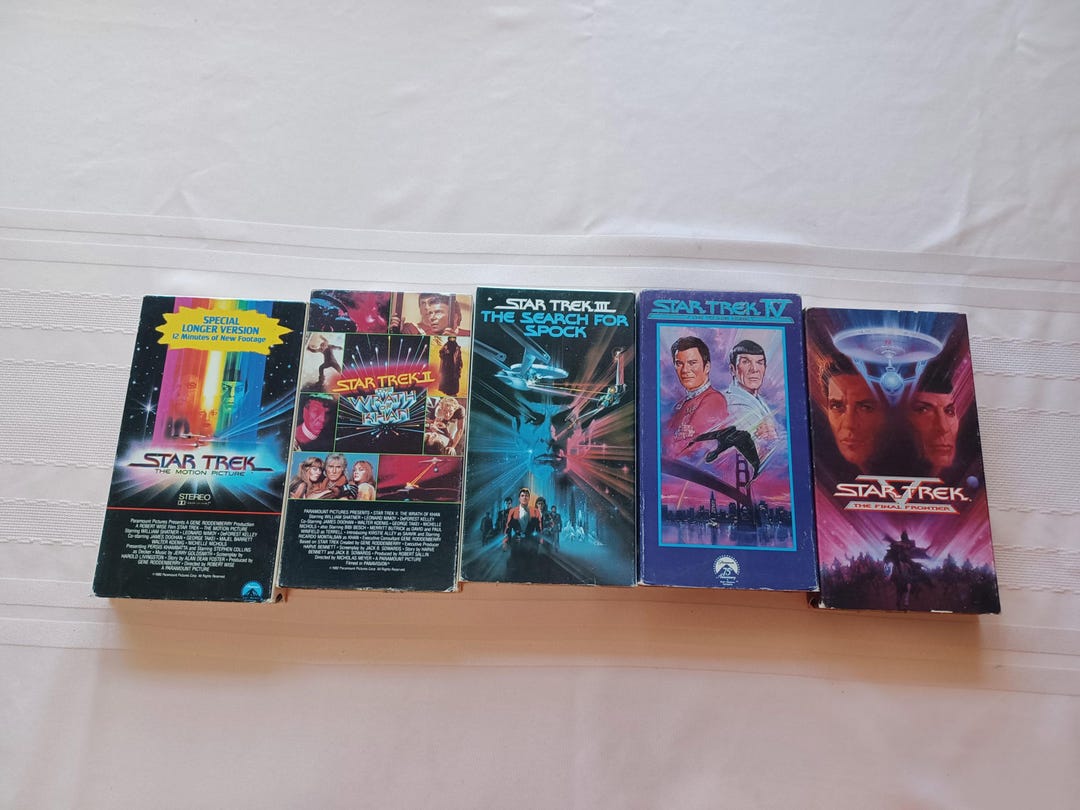 Star Trek Betamax Tapes, Star Trek 1-5, 1980s Beta Max Star Trek, Star ...