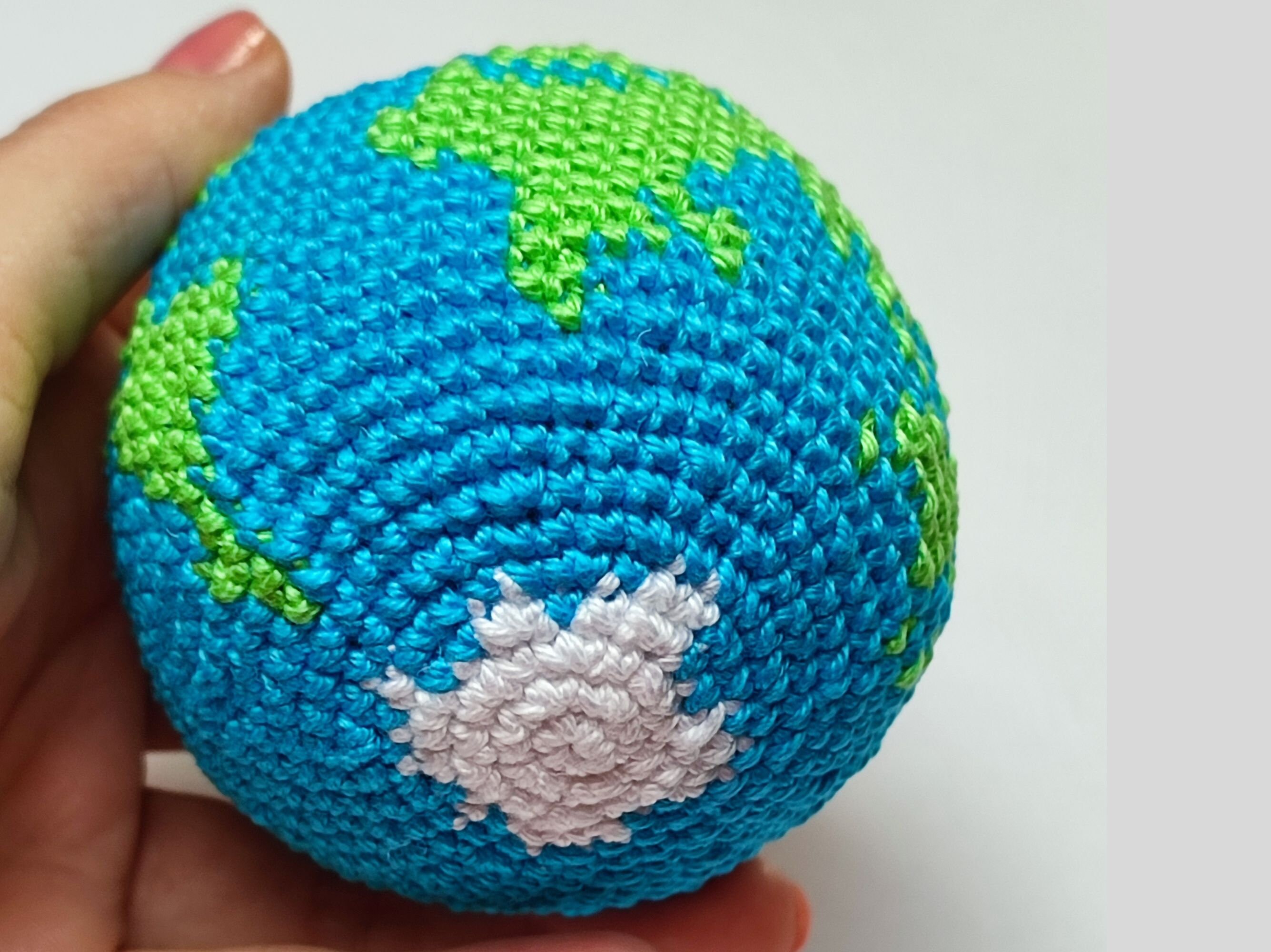 Earth Crochet Pattern: Amigurumi World Globe Instructions (PDF File) - Etsy