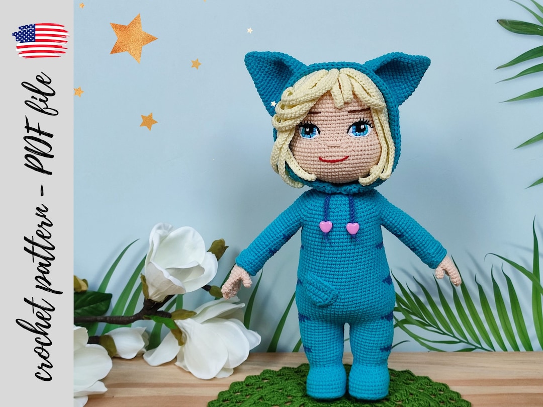 Ava Doll Crochet Pattern PDF File Ava From Dave and Ava Cartoons ...